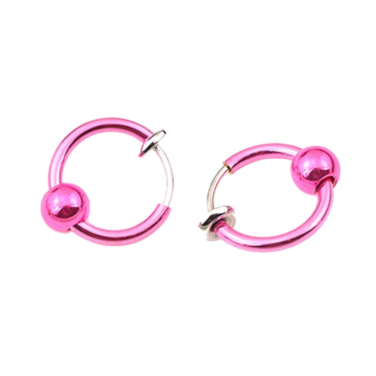 2-pack Rosa Clip-on Näsring Fake Piercing Näsa Septum rosa 43f7 | Rosa ...